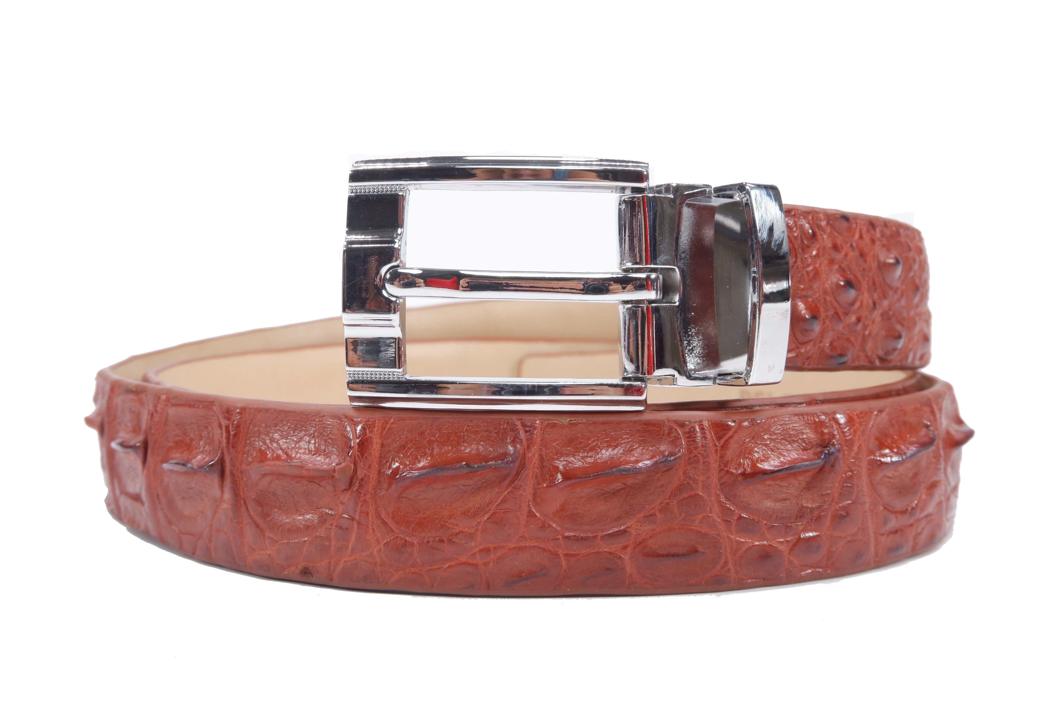 Genuine Crocodile Single Backbone Skin Leather Women's Belt – PELGIO